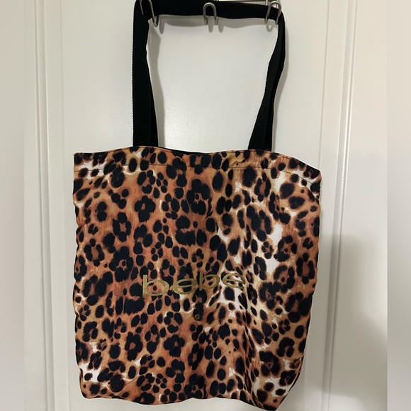 bebe | Bags | Vintage Bebe Leopard Tote Bag | Poshmark